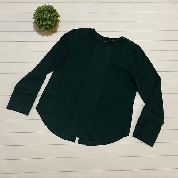 J. Crew | Tops | J Crew 365 Dark Emerald Green Evergreen Jewel Tone ...
